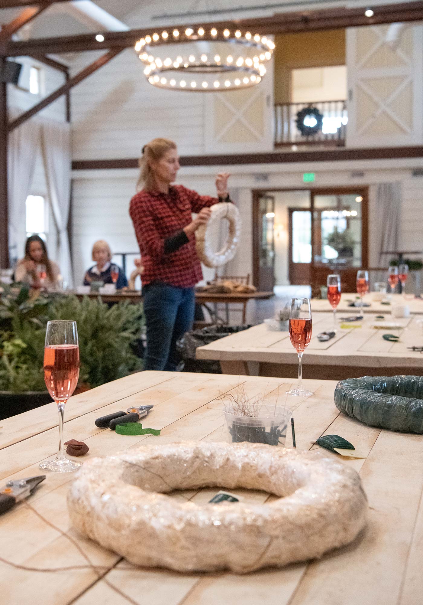 Holiday Wreath Making at Pippin Hill - Wine and Country Life