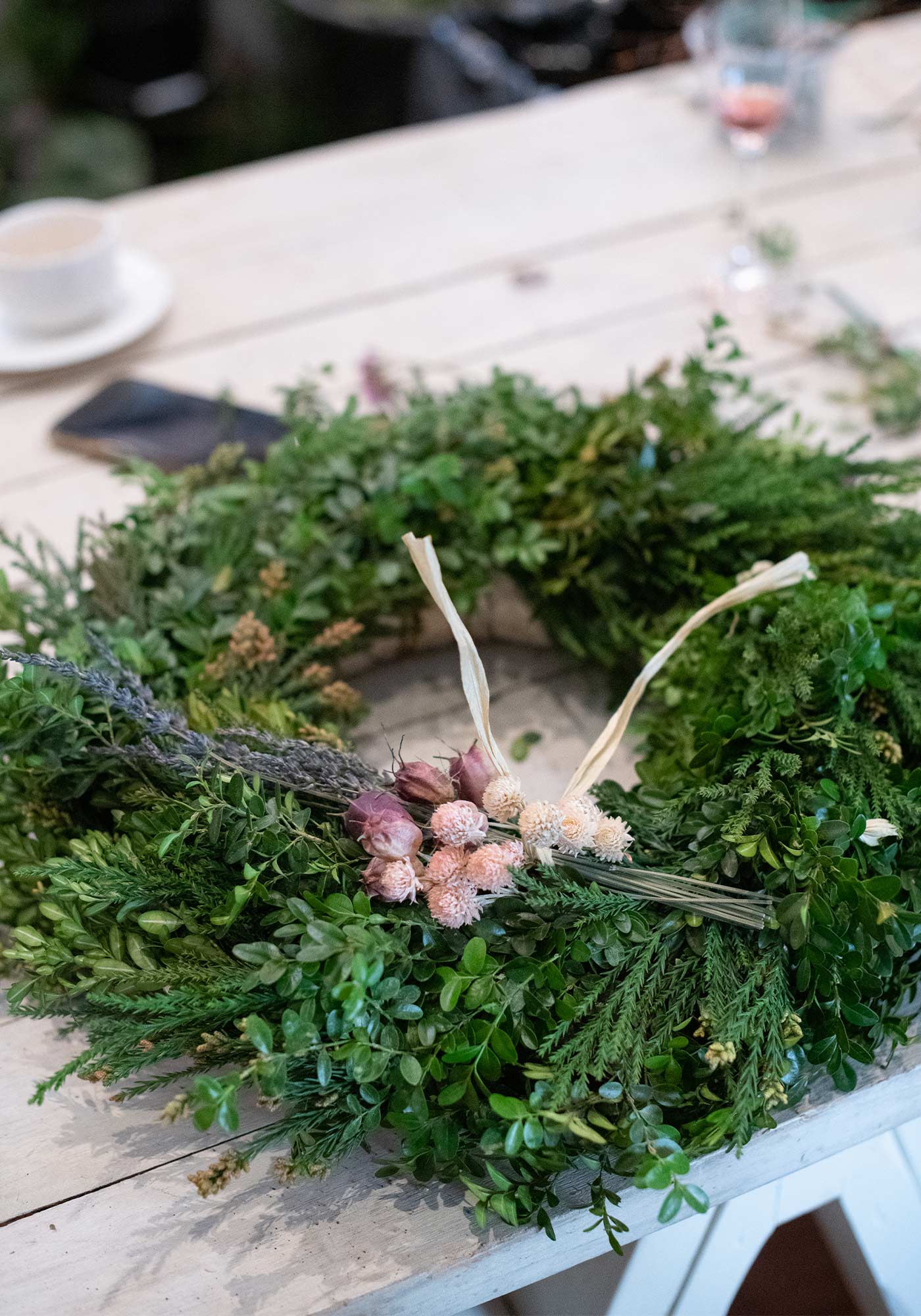 Holiday Wreath Making at Pippin Hill - Wine and Country Life
