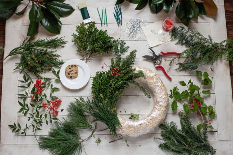 Holiday Wreath Making at Pippin Hill - Wine and Country Life