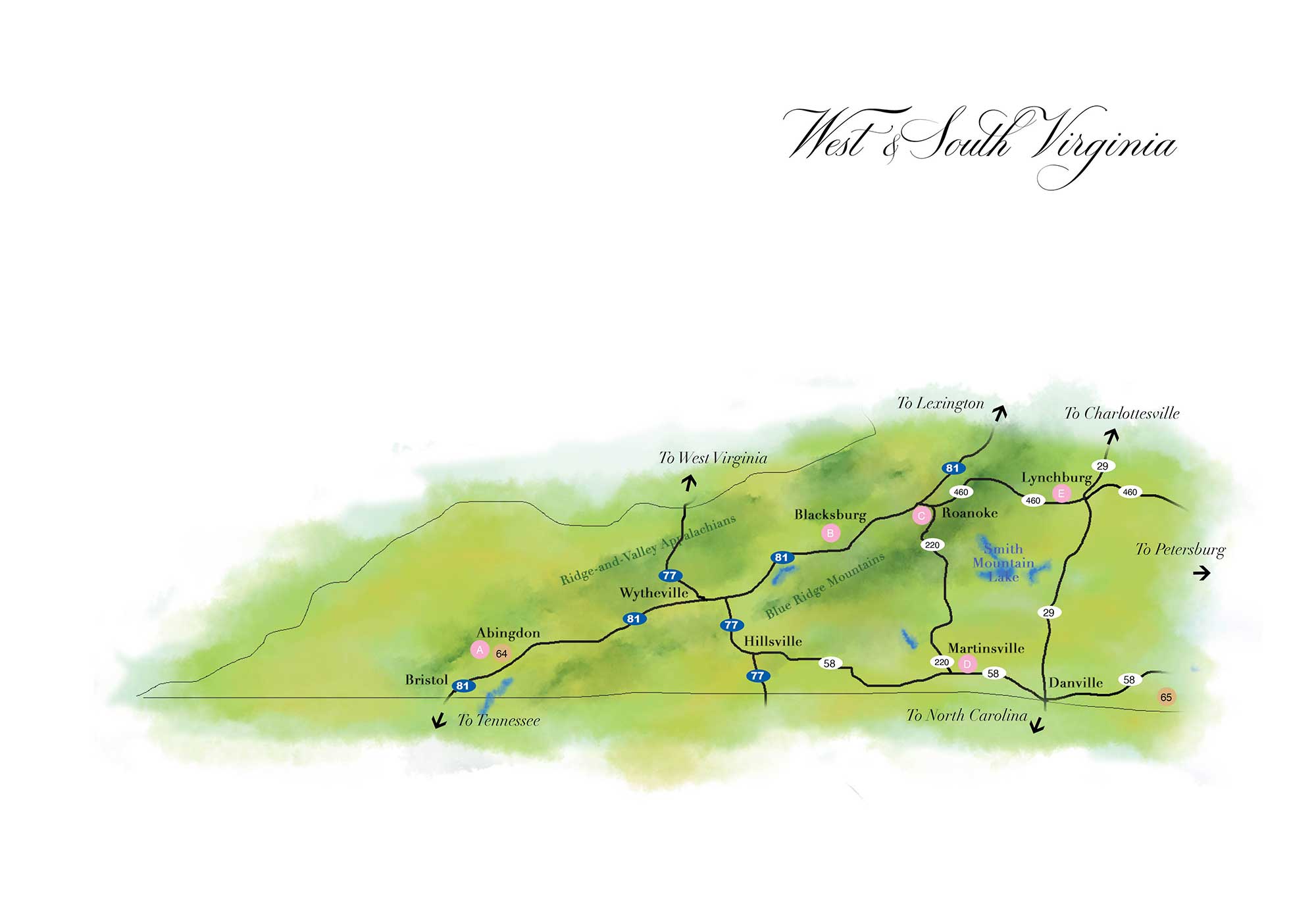 Virginia Winery Maps - Wine and Country Life