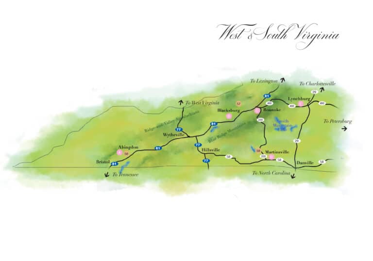 Virginia Winery Maps - Wine and Country Life
