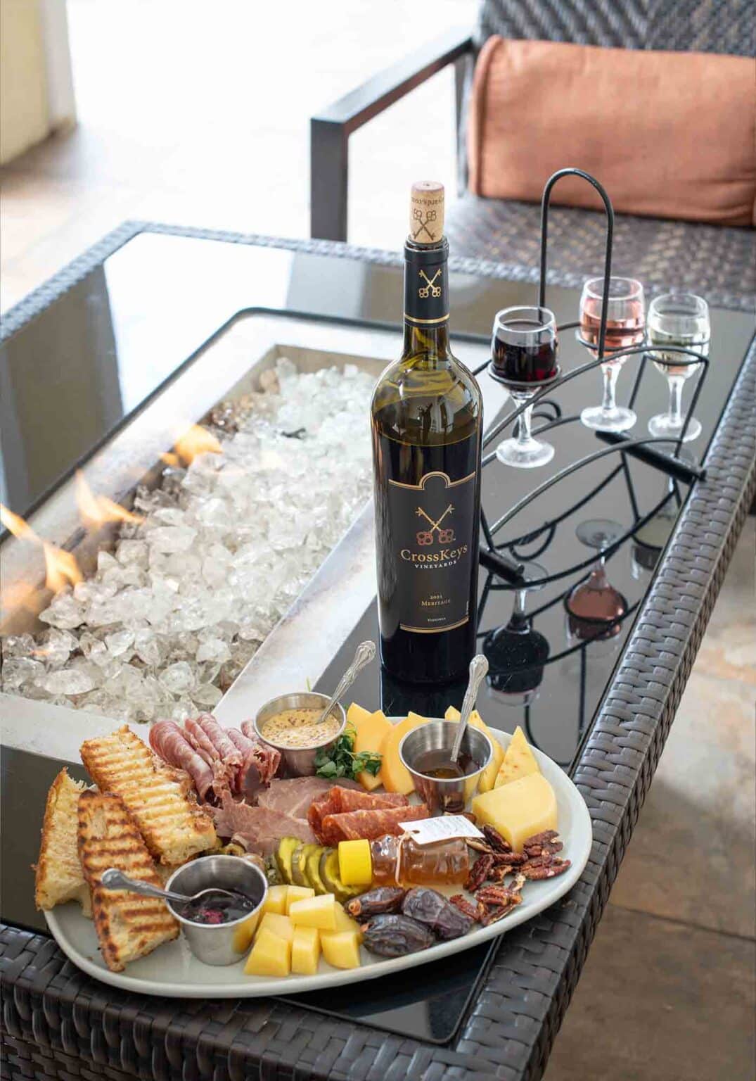 Dinner and Wine at CrossKeys Vineyards - Wine and Country Life