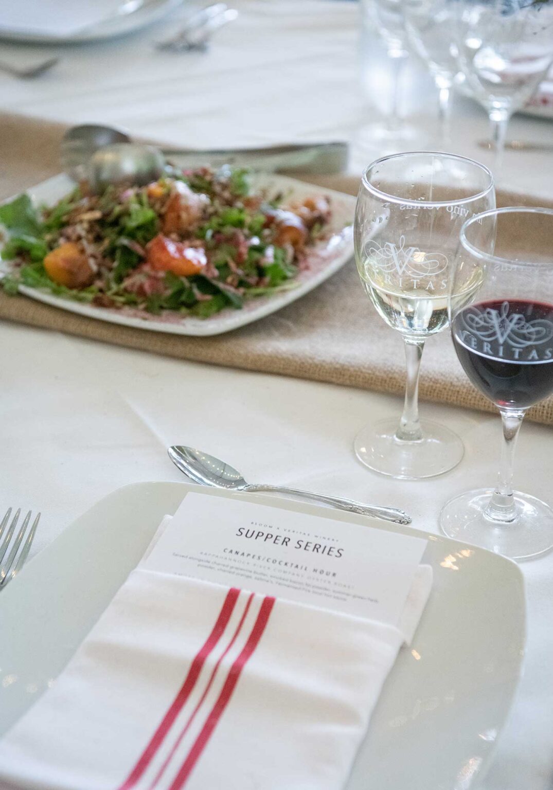 Wine Dinner at Veritas Vineyards & Winery - Wine and Country Life